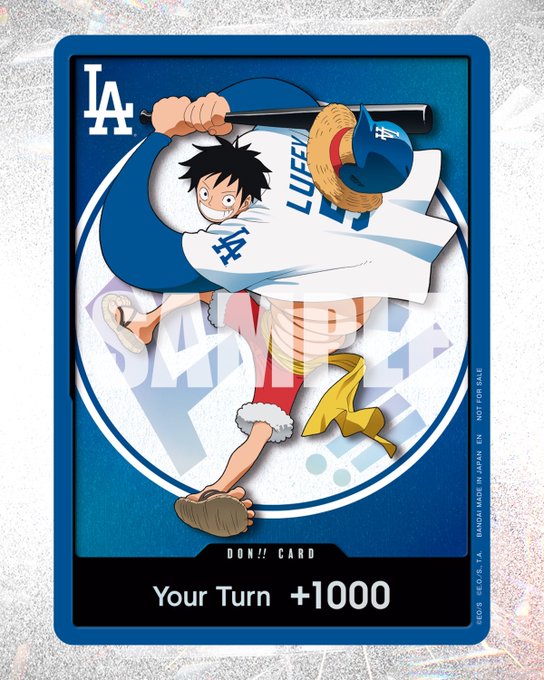 Dodgers One Piece Night 2026 Promo Card Confirmed: DON!! Card, Tickets ...